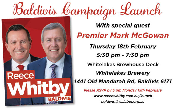 Reece Whitby's Campaign Launch and Sundowner